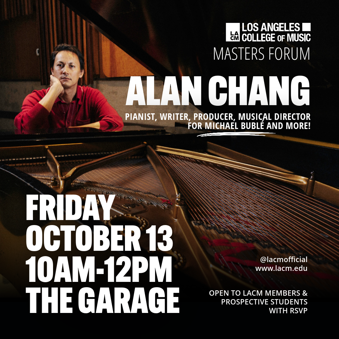 Masters Forum: Alan Chang 10/13 - LACM