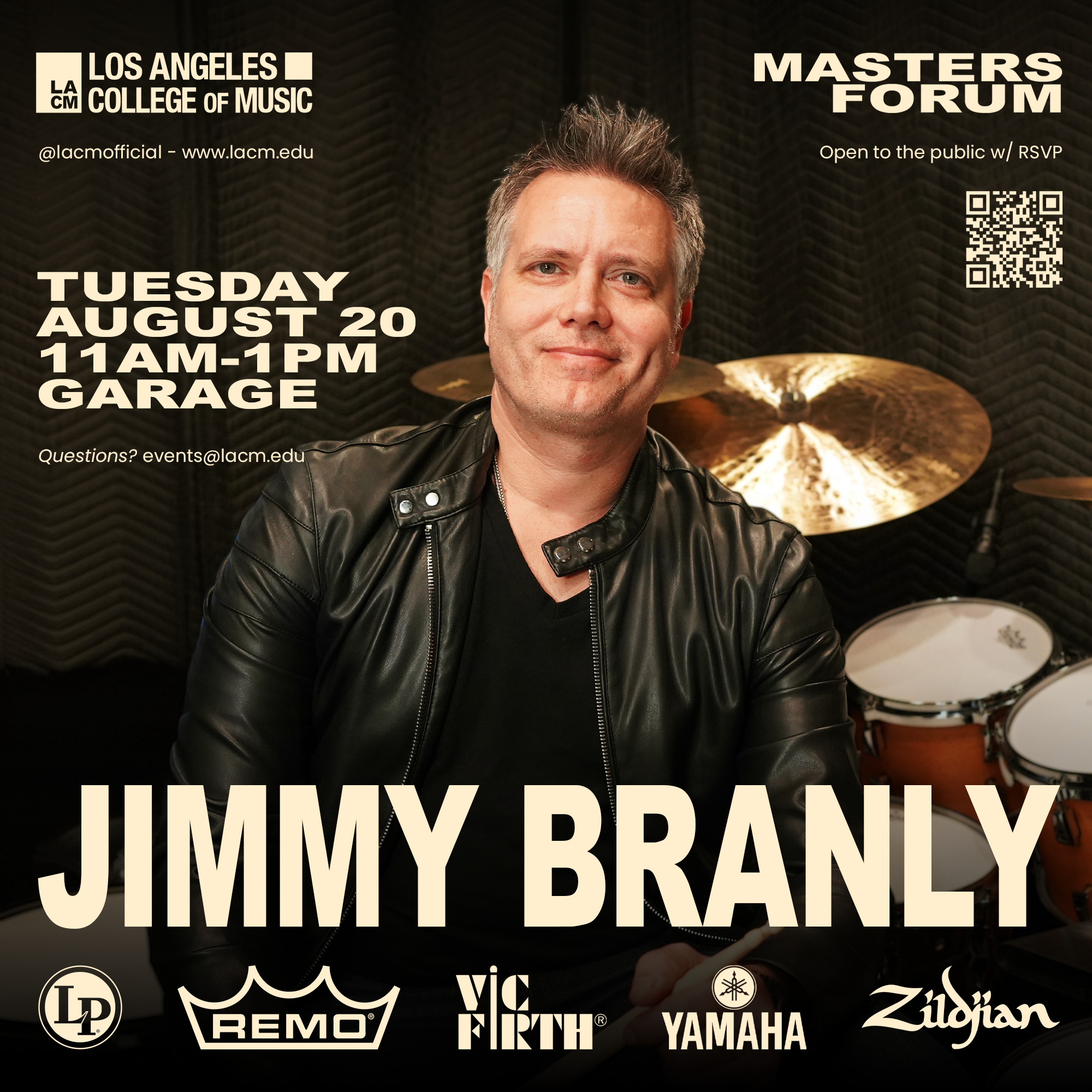 Masters Forum: Jimmy Branly 8/20 - LACM