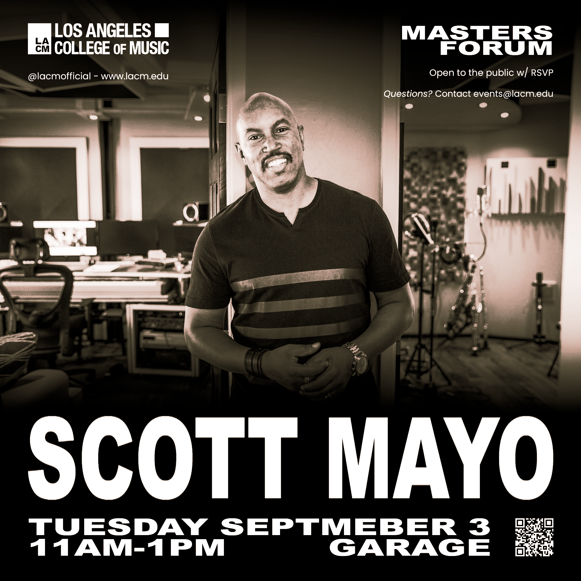 Masters Forum: Scott Mayo 9/3 - LACM