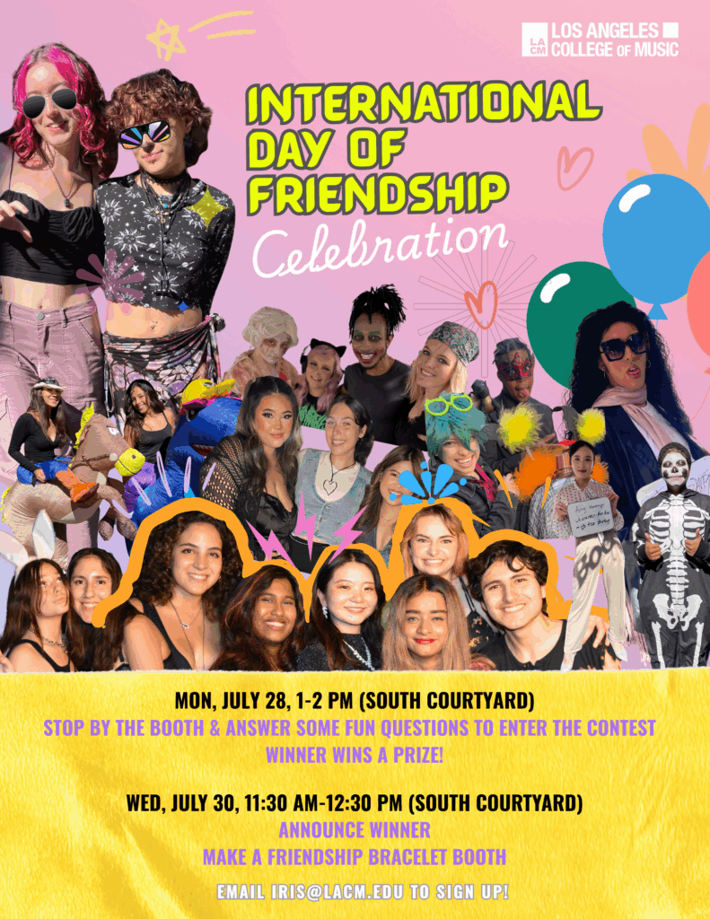 International Friendship Day Celebration 7/28 & 7/30 - LACM