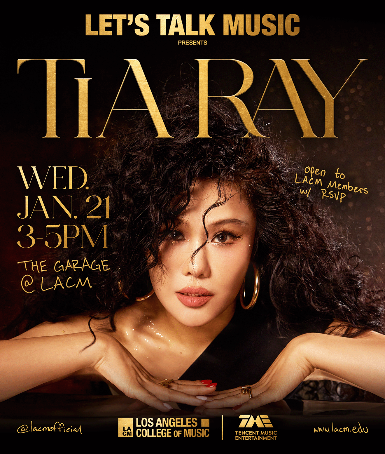 Let's Talk Music: Tia Ray 1/21 - LACM